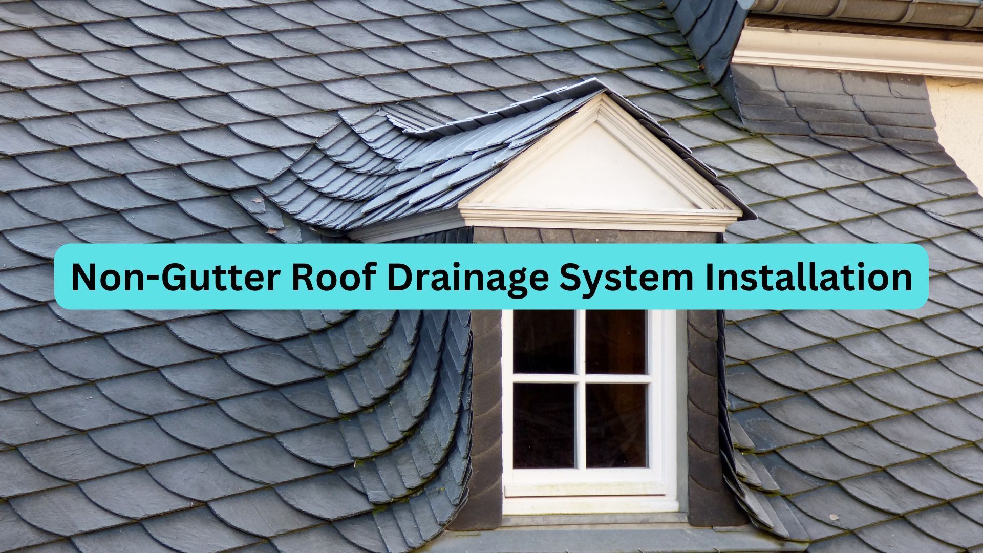Non-Gutter Roof Drainage System Installation | Providence Roofing Company