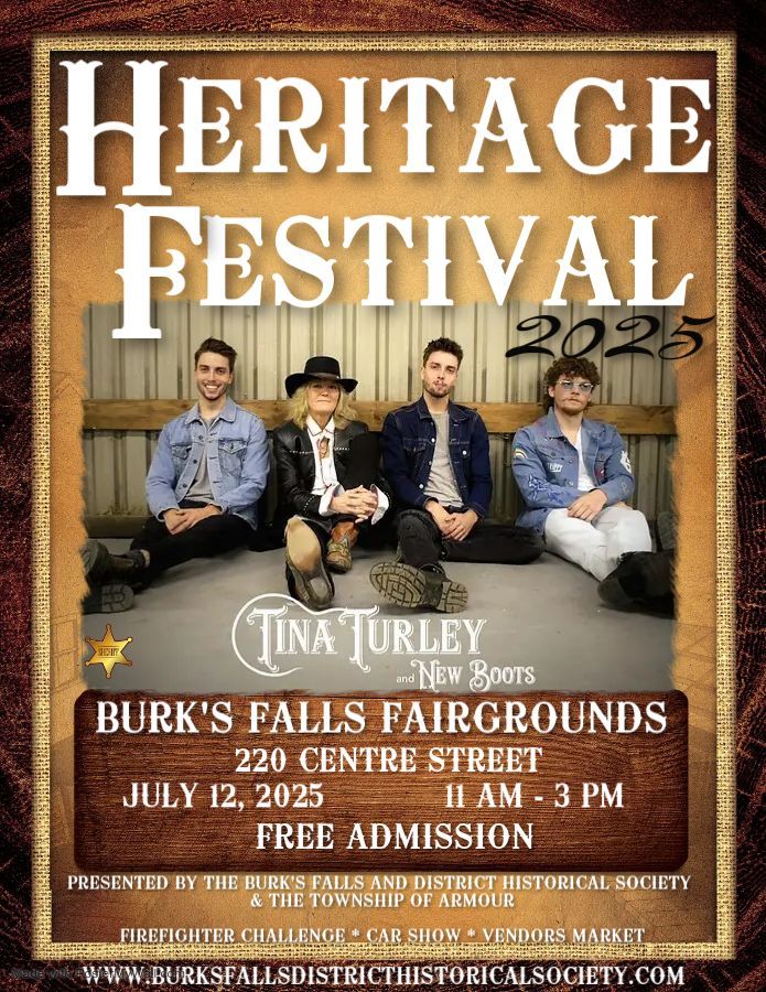 Tina Turley and New Boots are coming back for Heritage Festival!