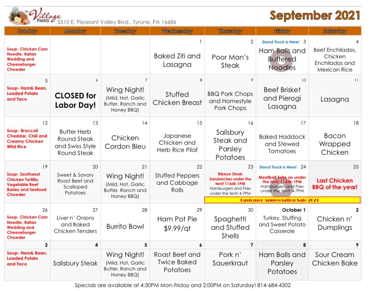 Deli | Tyrone, PA | The Village Pantry