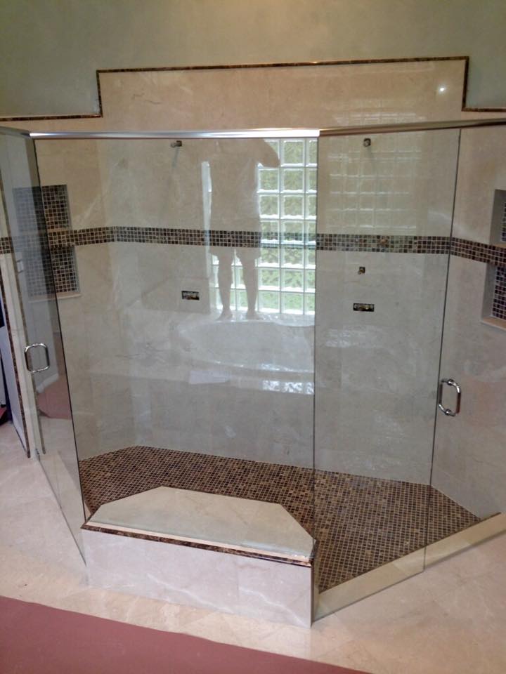 Neo Angle Frameless Showers | Superior Frameless Showers