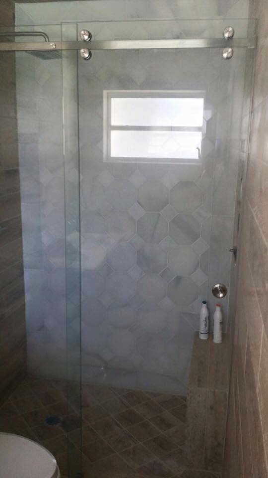 Frameless Barn Style Single Sliding Enclosure Serenity Series
