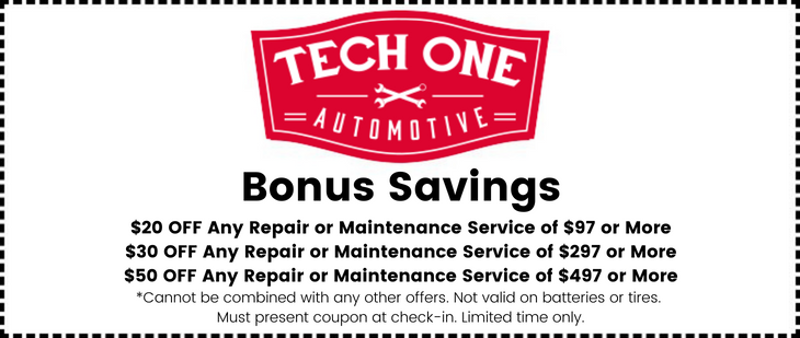 Specials For Your Local Auto Repair Shop | Tech One Automotive