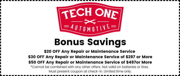 Specials For Your Local Auto Repair Shop | Tech One Automotive