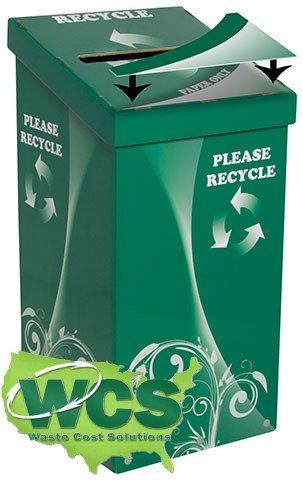 Corrugated Trash Cans and Temporary Trash Bins | Waste Cost Solutions