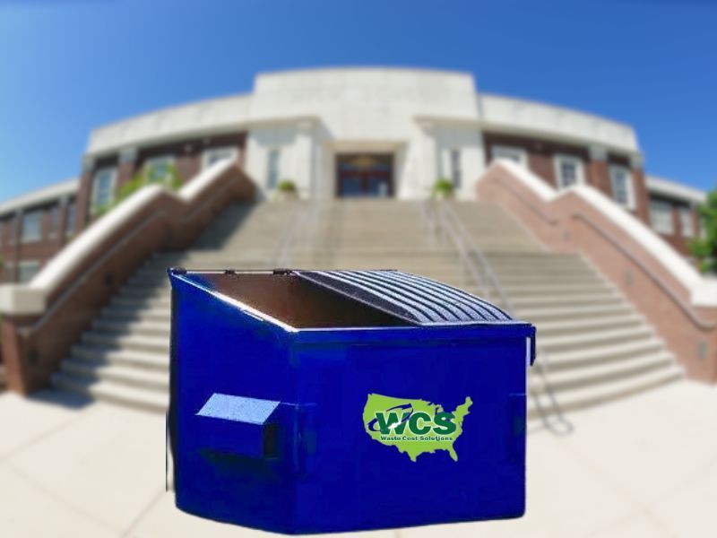 6 Yard Dumpster for Schools | Waste Cost Solutions