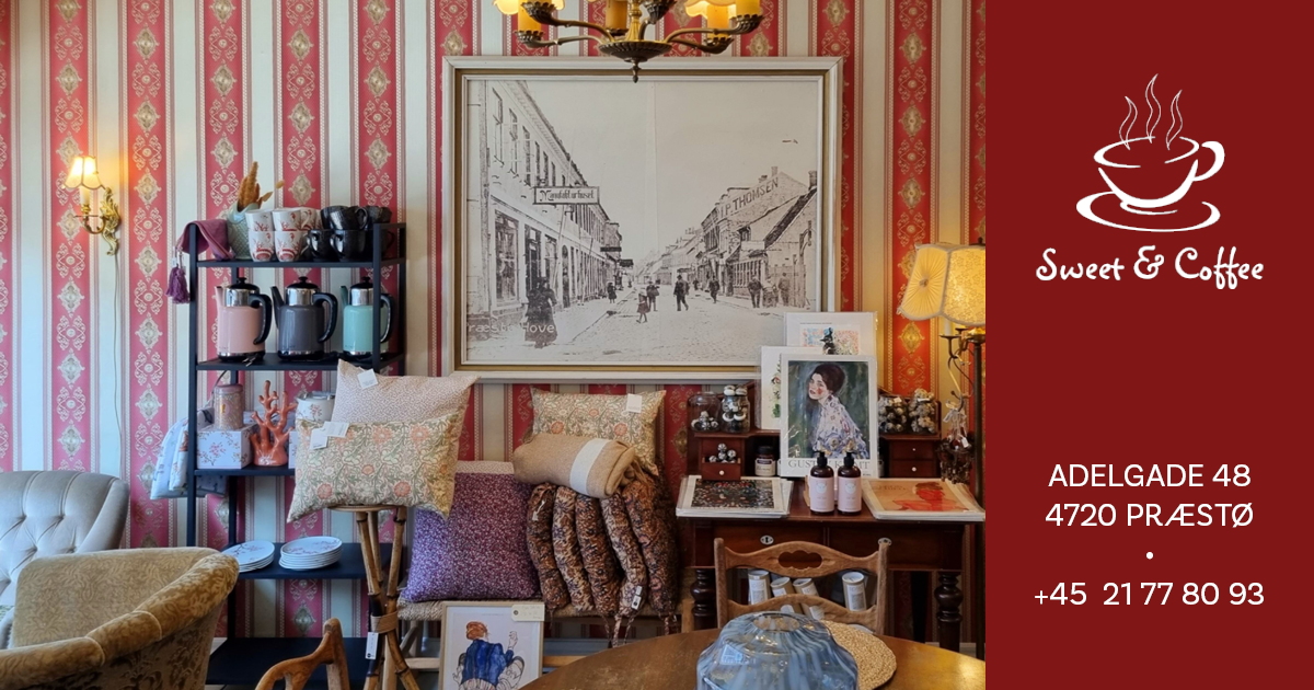 Sweet & Coffee | Café, boutique, bar og B&B