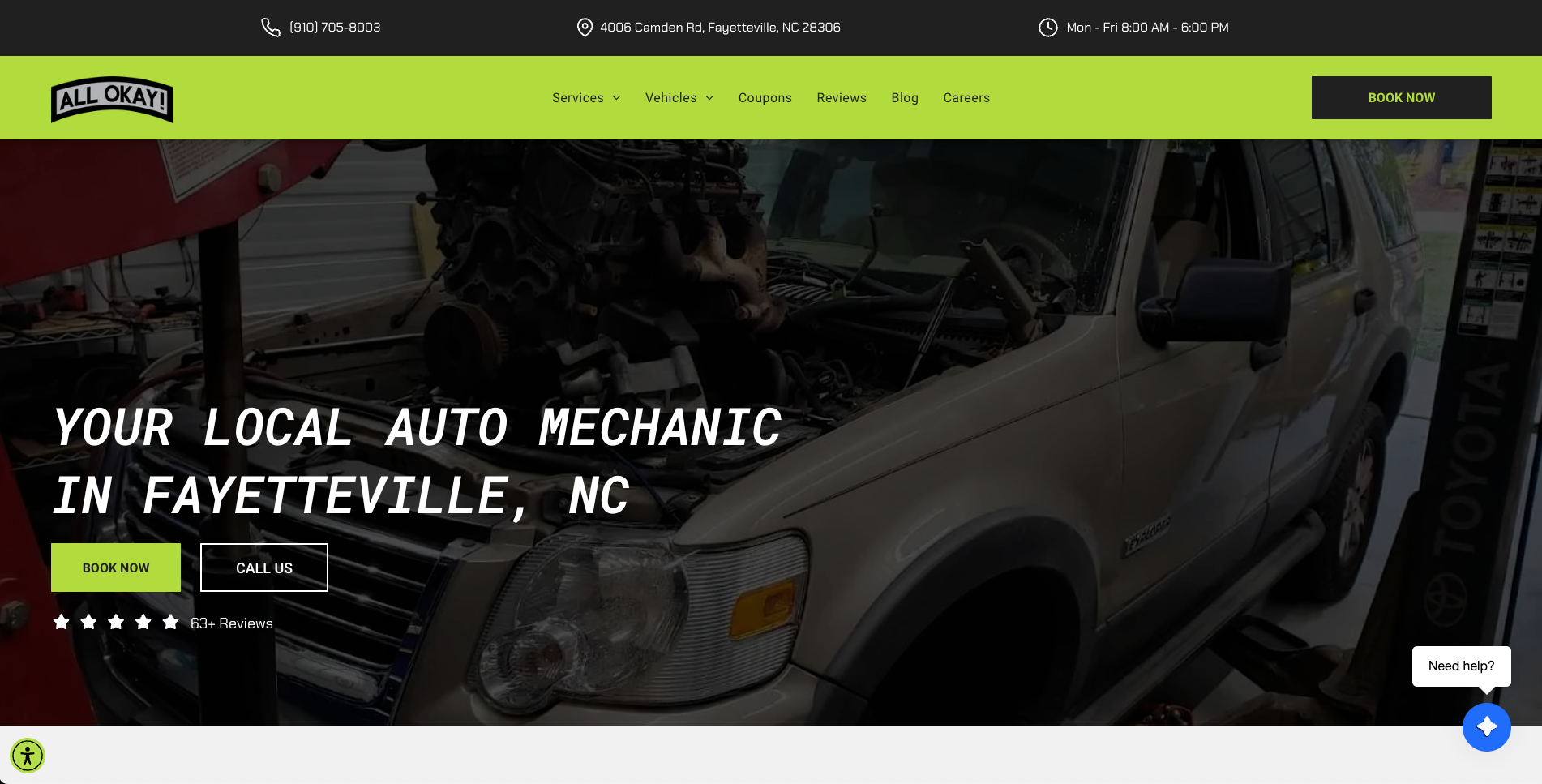Fayetteville Car Repair Shop | All Okay! Auto Repair