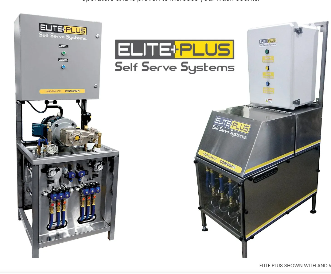 ELITE PLUS Self-Serve Car Wash Equipment | Hydro-Spray Wash Systems