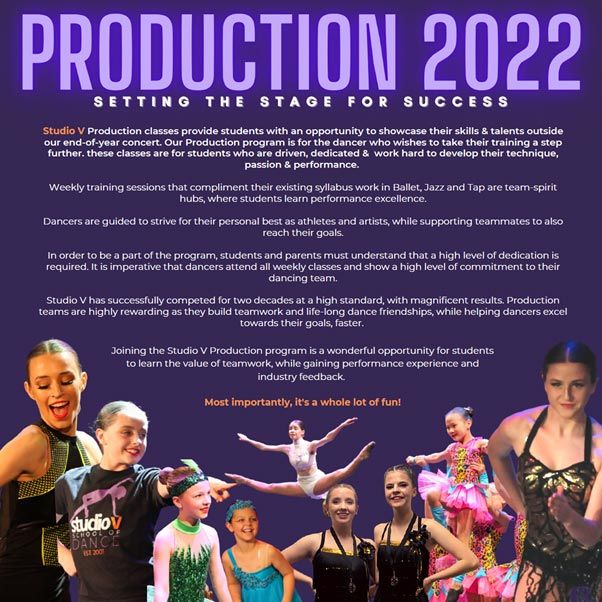 Enrolment Info at Studio V School of Dance in Heidelberg