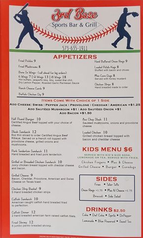 Home | Jefferson City, Missouri | 3rd Base Sports Bar