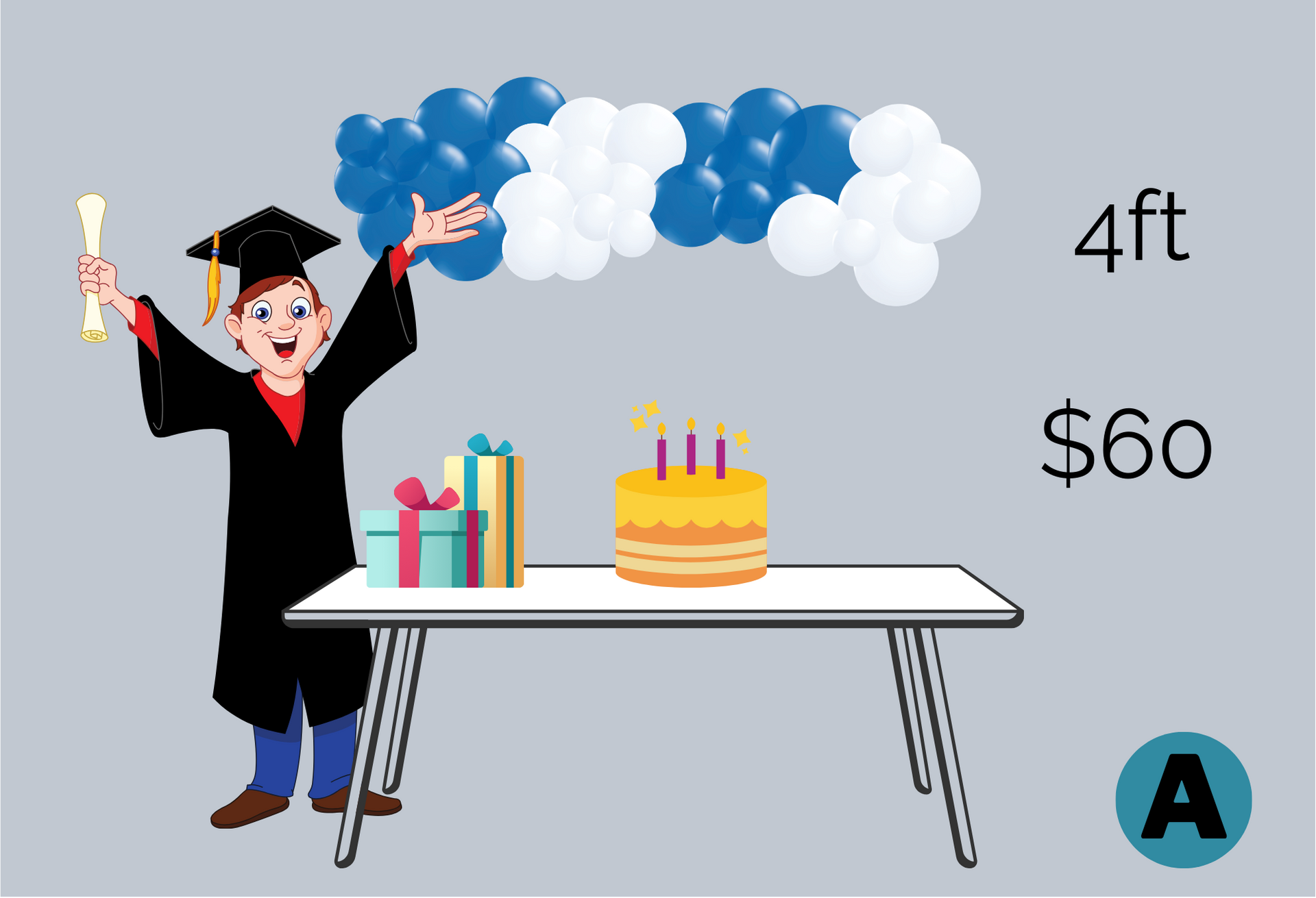 Graduation Balloon Decor | Today's Balloons | Forth Worth, TX