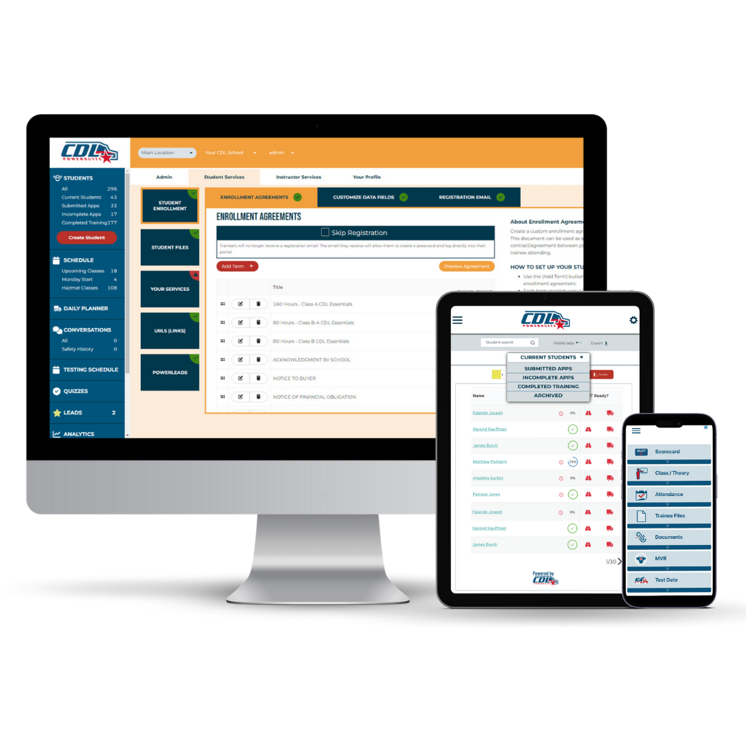 CDL PowerSuite™ | Manage Your CDL School