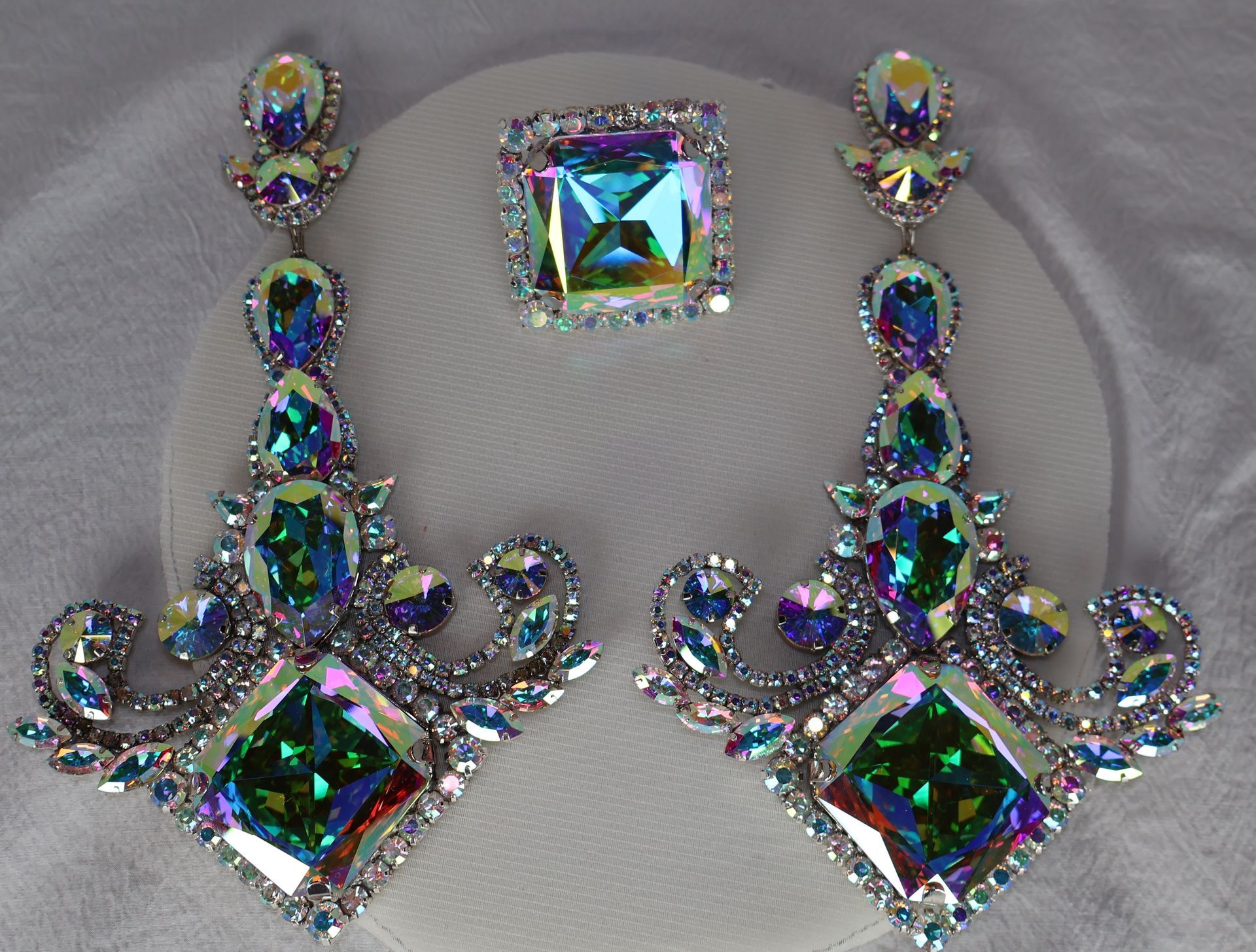 Crystal AB Earrings by Touch of Elegance