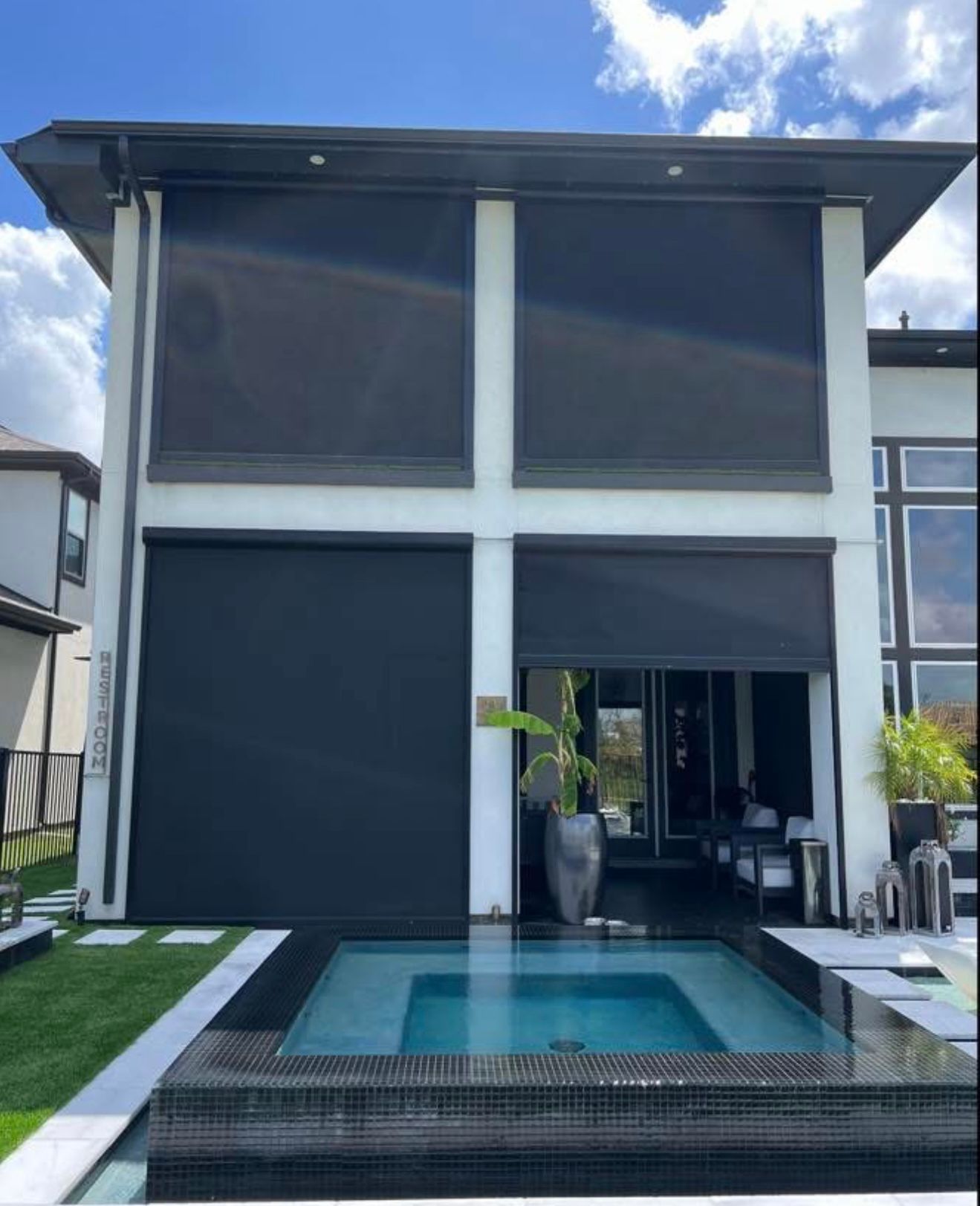 Shade Doctor Exterior Motorized Shade Projects | Carolina Shades & More