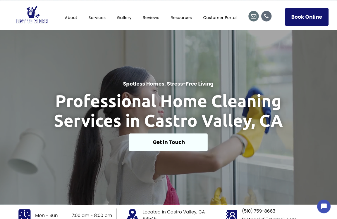 Home Cleaning Services | Castro Valley, CA | List To Clean
