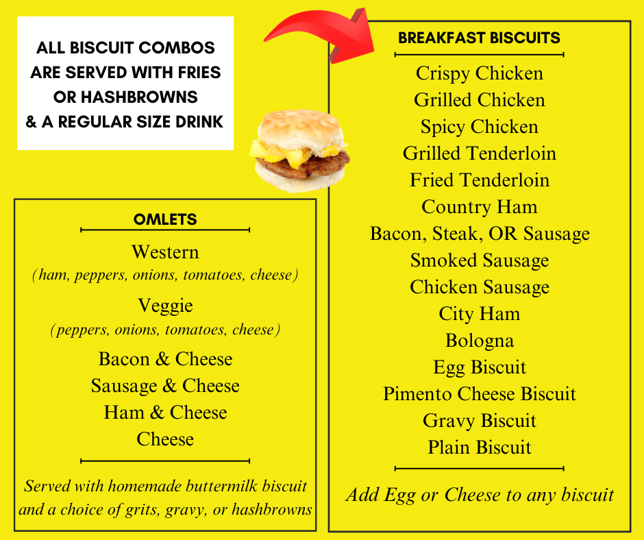 Homemade Biscuits & Breakfast | Biscuit King | Lexington, NC