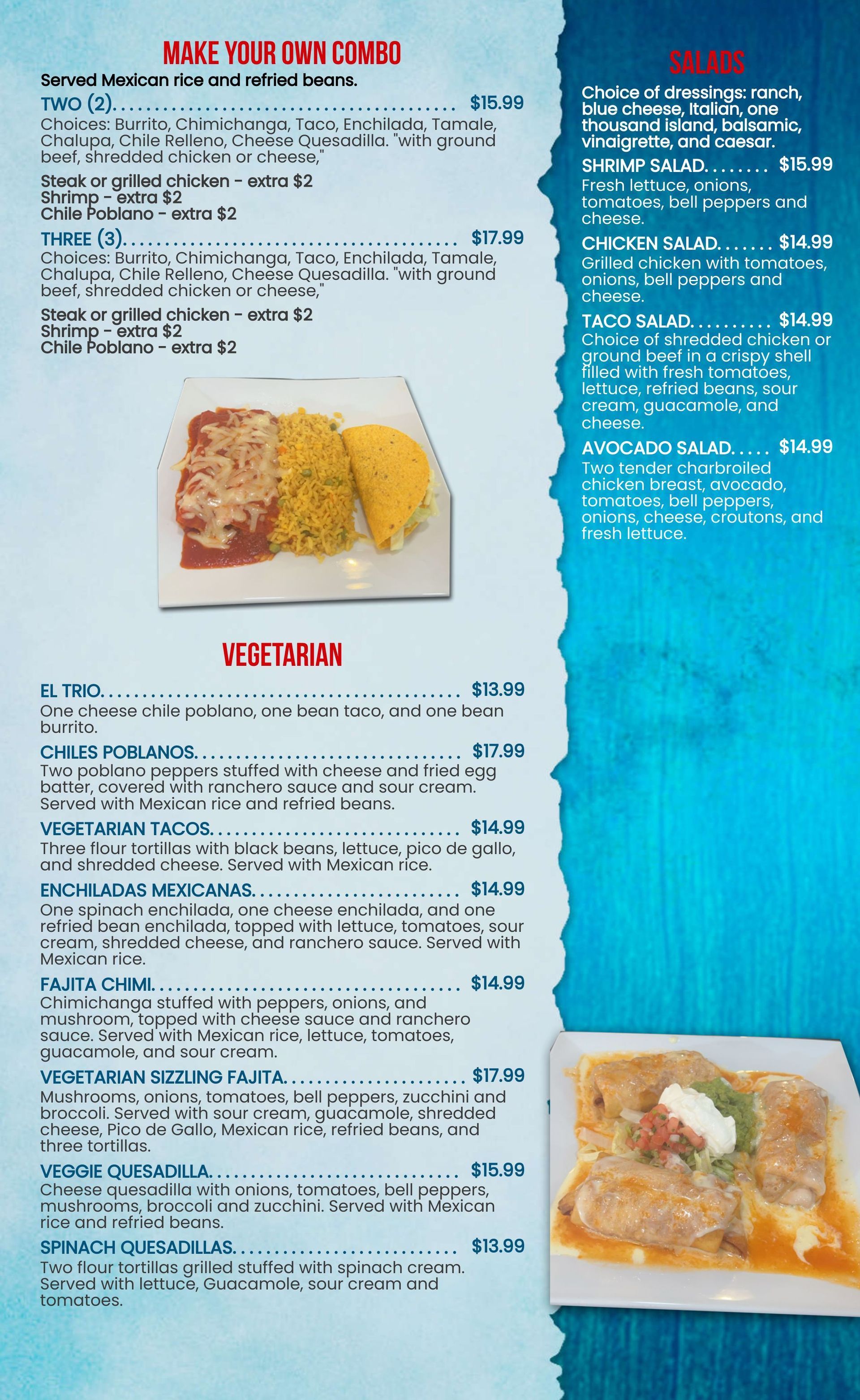 Menu | Jalisco Cantina