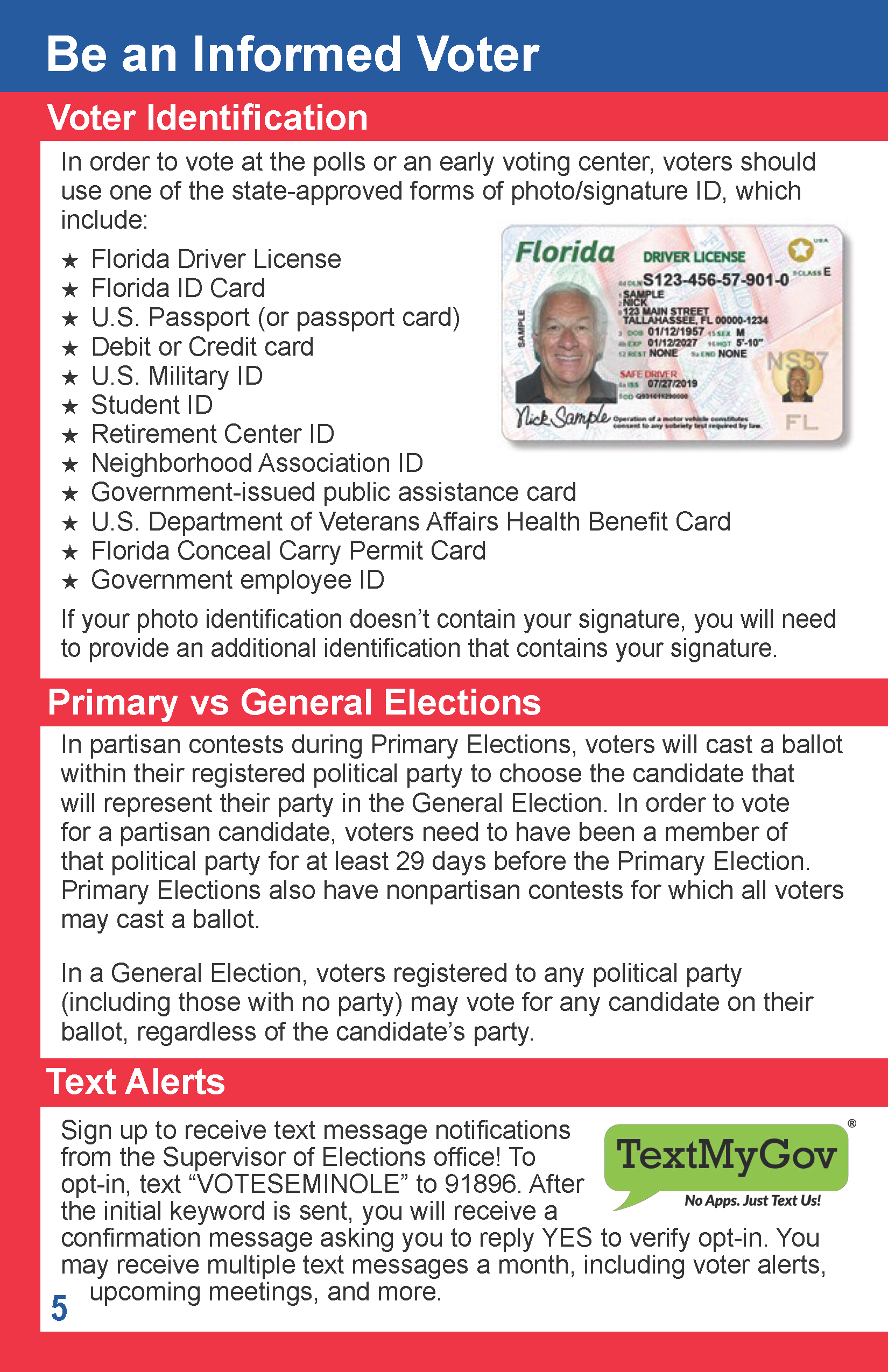 Voter Guide | Amy Pennock | Seminole County Supervisor of Elections | # ...