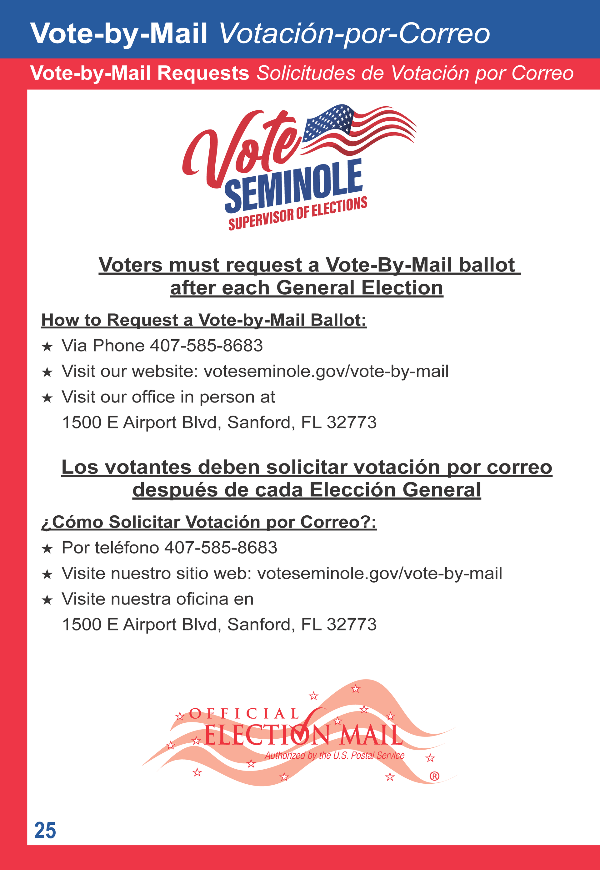 Voter Guide | Amy Pennock | Seminole County Supervisor of Elections | # ...