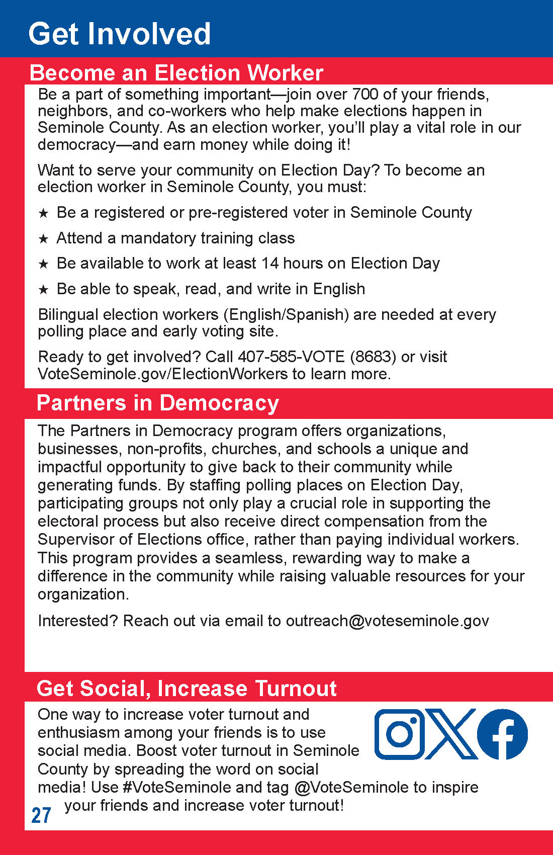 Voter Guide | Amy Pennock | Seminole County Supervisor of Elections | # ...