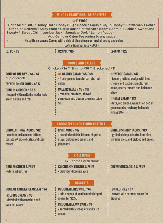 The Dutch Tavern | Menu | The best wings in Skippack! Dine in or carry ...