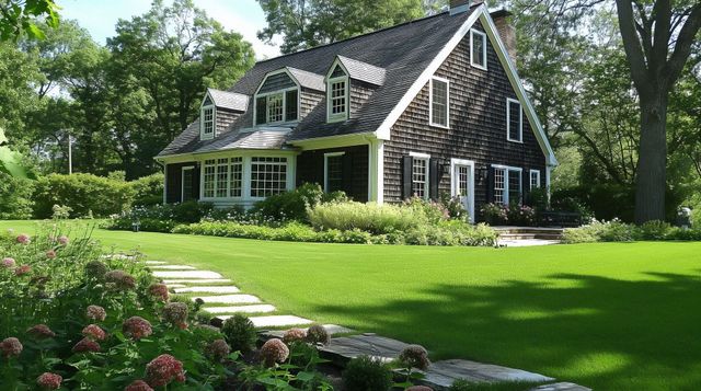 Cape Cod Home Front Yard Landscaping Ideas