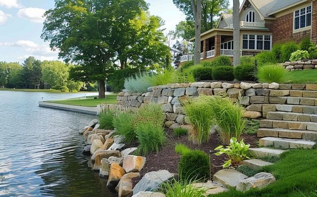 Lakeshore Retaining Wall Ideas Lake Retaining Walls Retaining And