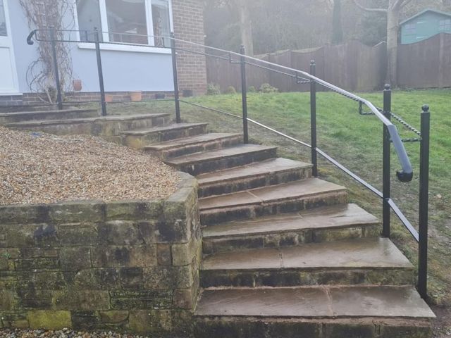 Outdoor Metal Handrails For Steps