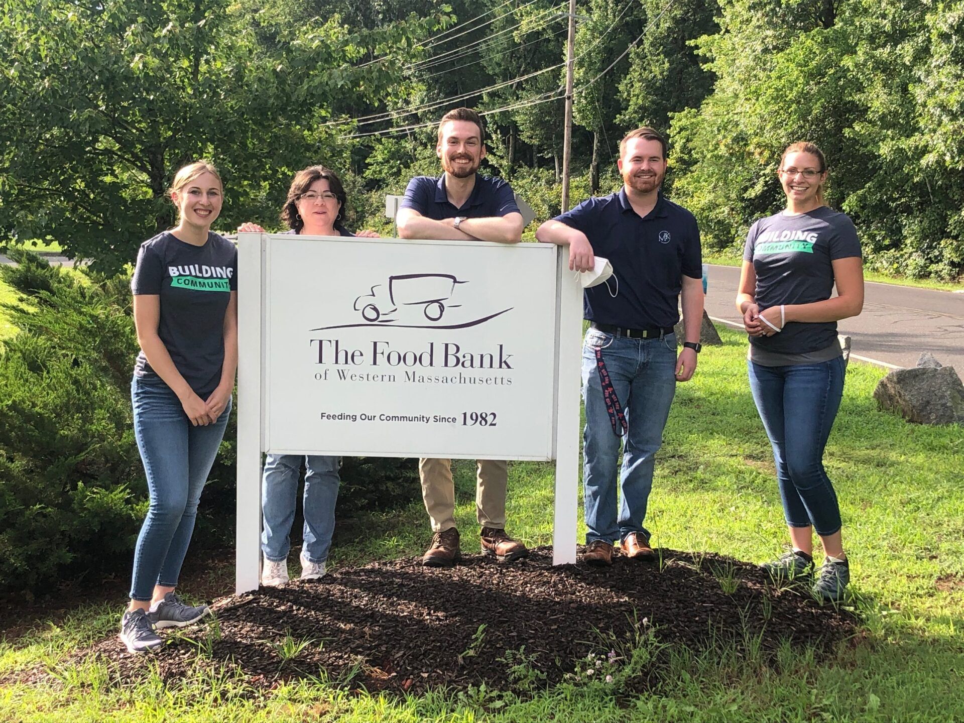 Community First. MBK volunteers at The Food Bank of Western Massachusetts