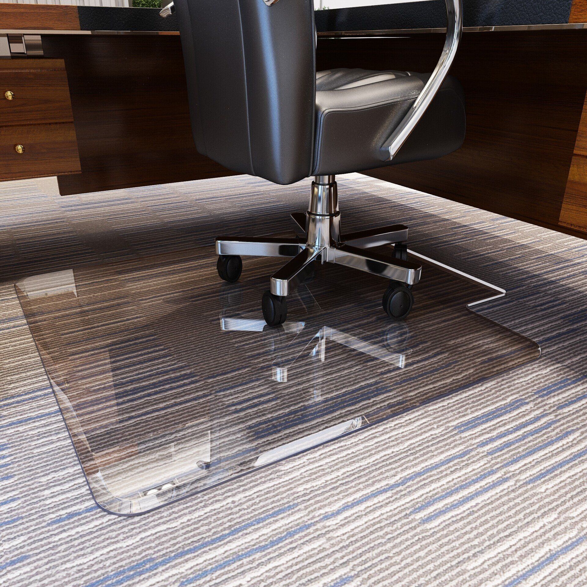 Glass Chairmats – San Clemente – Glass Chairmats Online