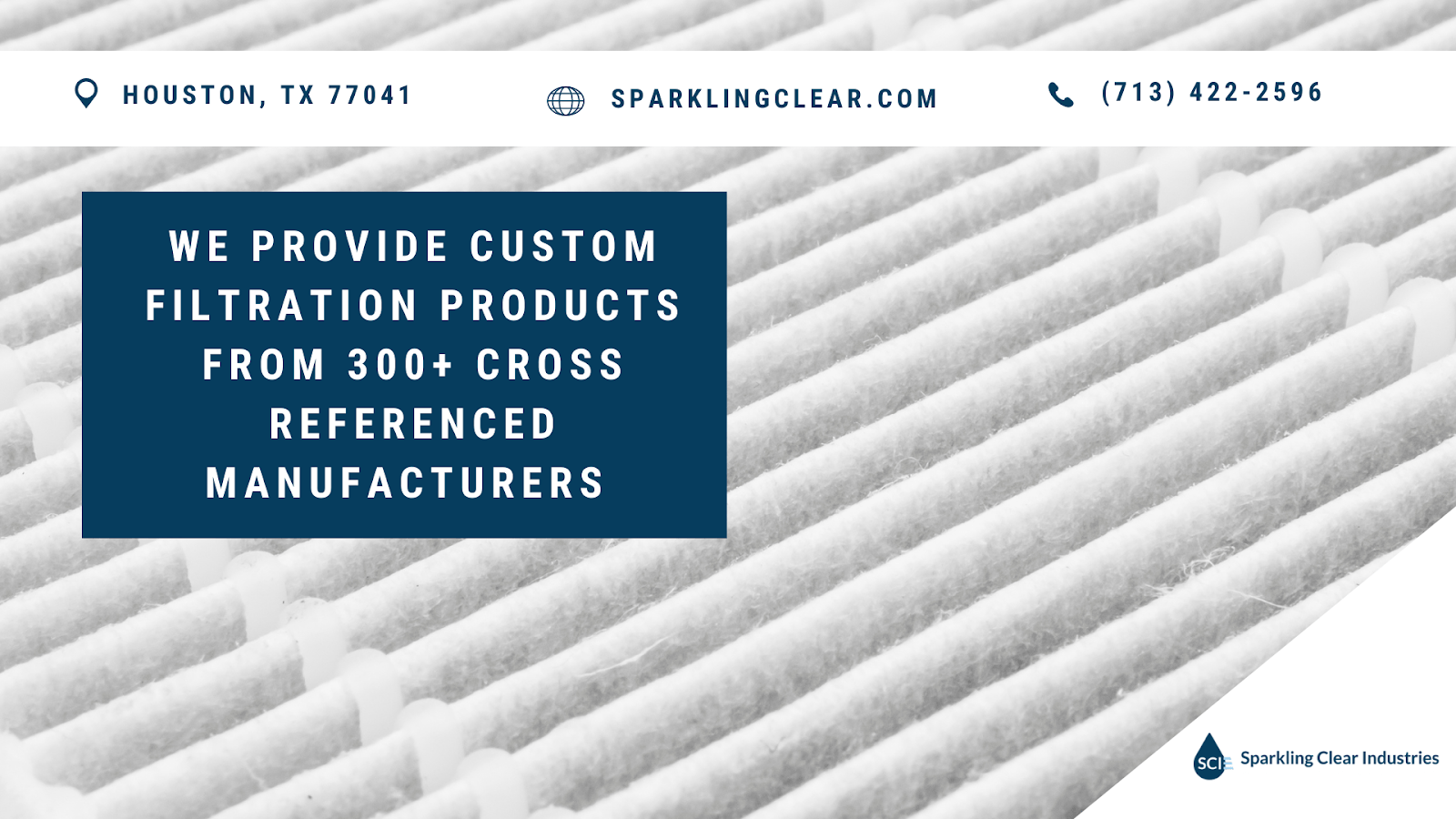 We Provide Custom Filtration Products from 300+ Cross Referenced ...