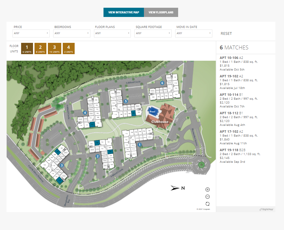 Interactive Map | Apartments for Rent in Fredericksburg, VA