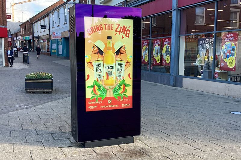 Freestanding Outdoor Digital Poster 43"-65" | Display Components