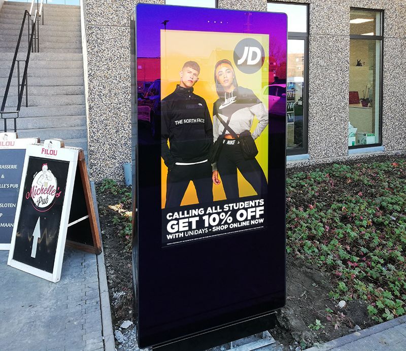 Freestanding Outdoor Digital Poster 43"-65" | Display Components