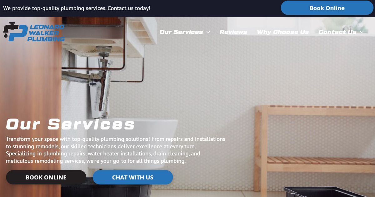 Plumbing Services | Leonard Walker Plumbing LLC