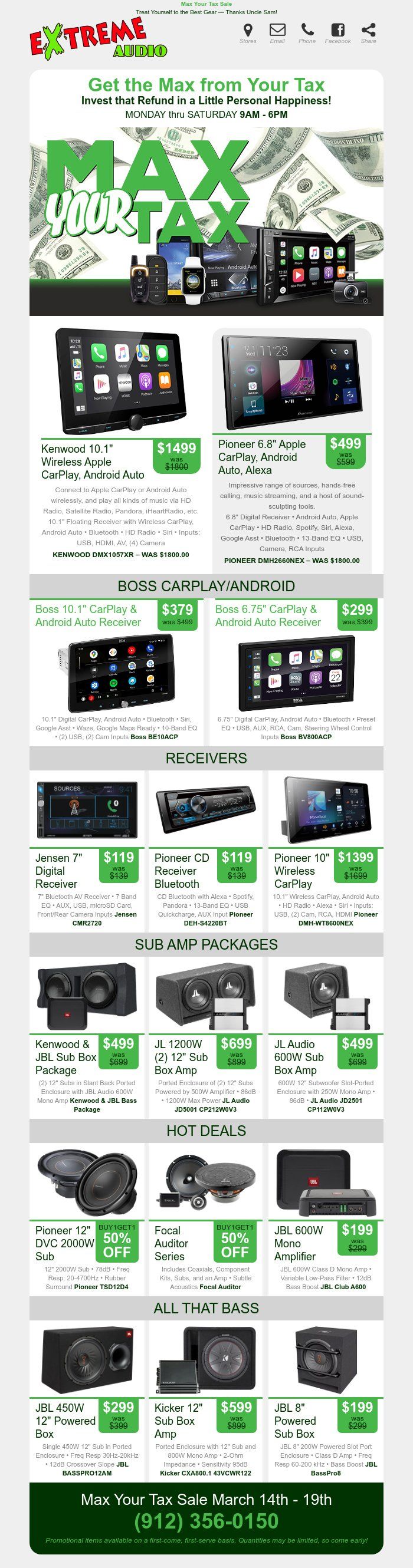 Special Offers - Savannah, GA - Extreme Audio