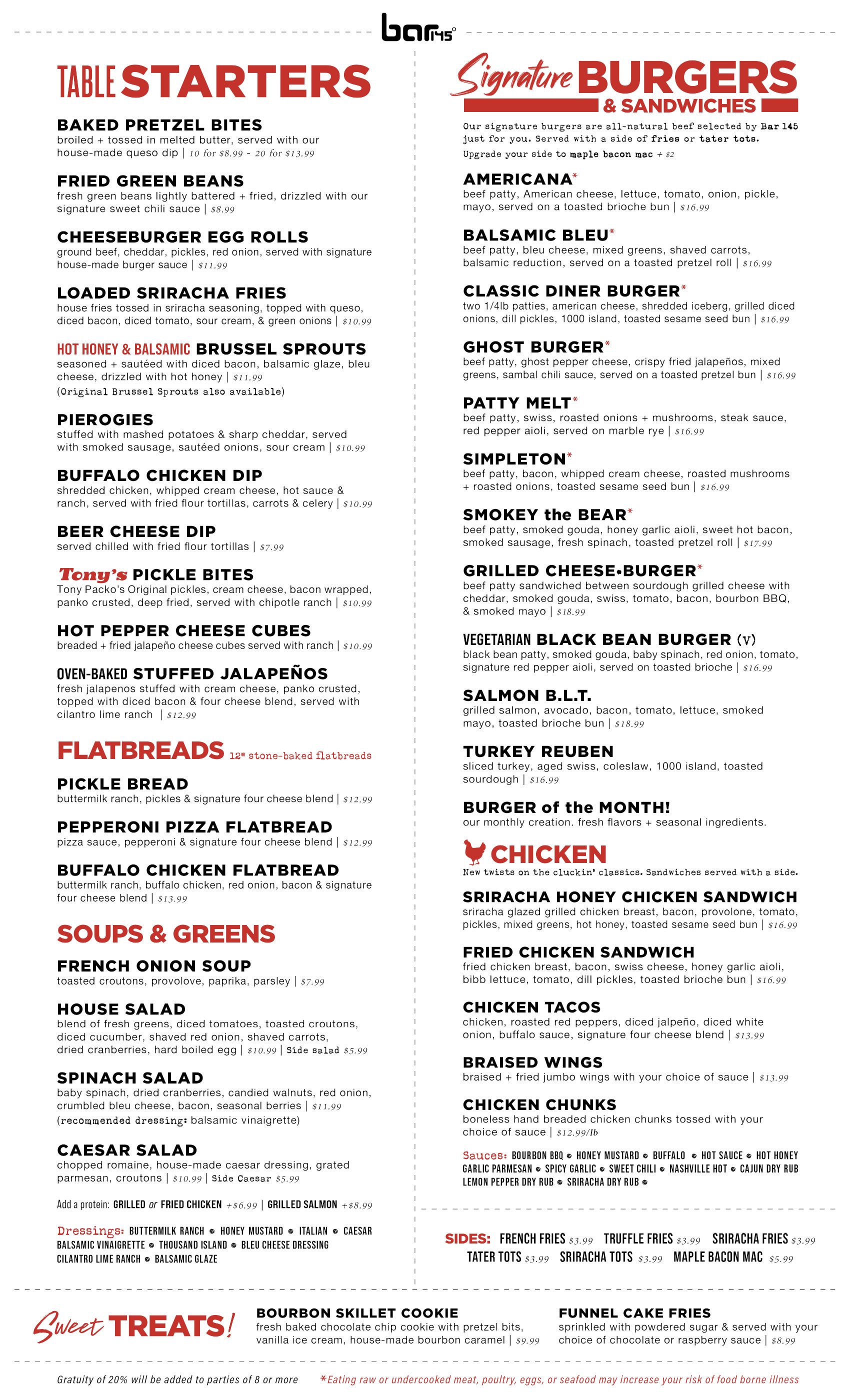 Main Menu {Bar 145} Toledo, Ohio