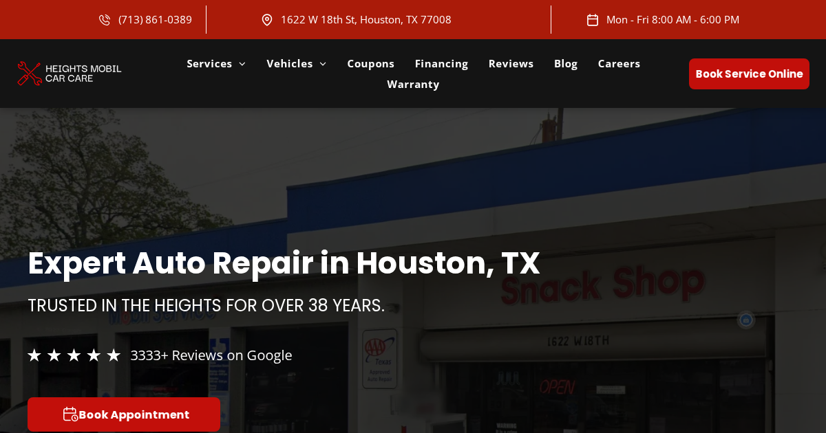 Auto Repair in Houston, TX | Heights Expert Automotive