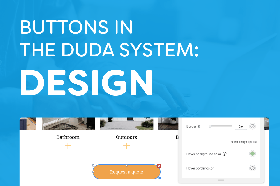 Buttons in the Duda System: Design | RivalMind