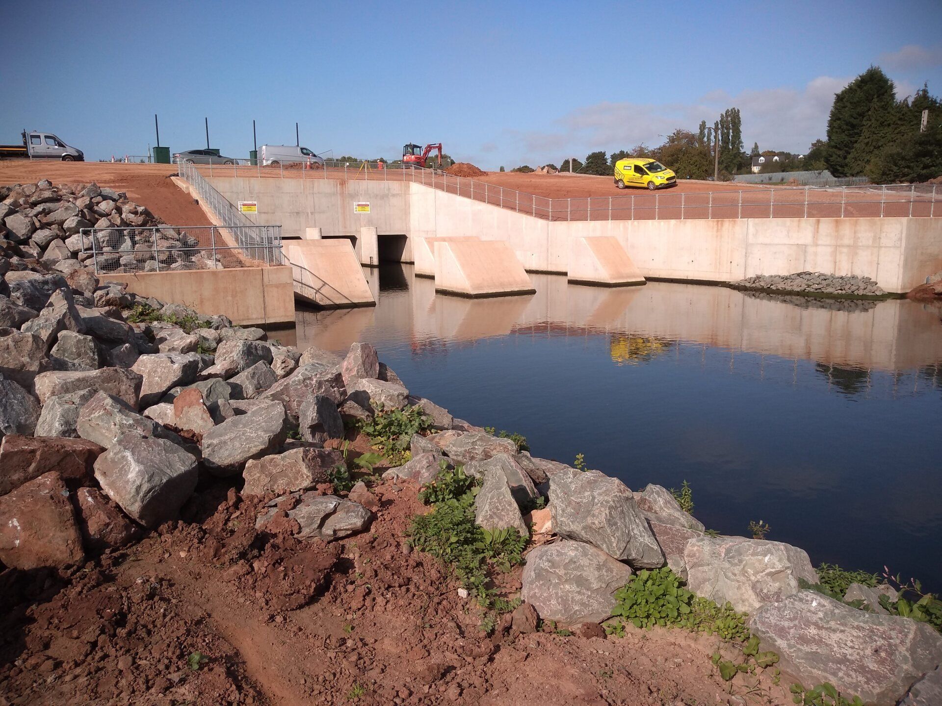Flood risk management scheme in full flow