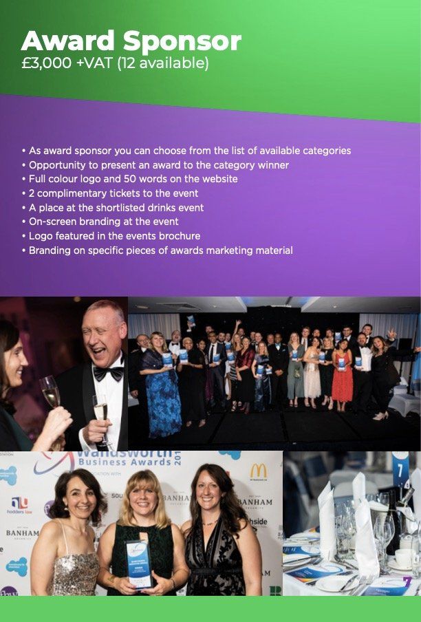 Wandsworth Business Awards Sponsorship
