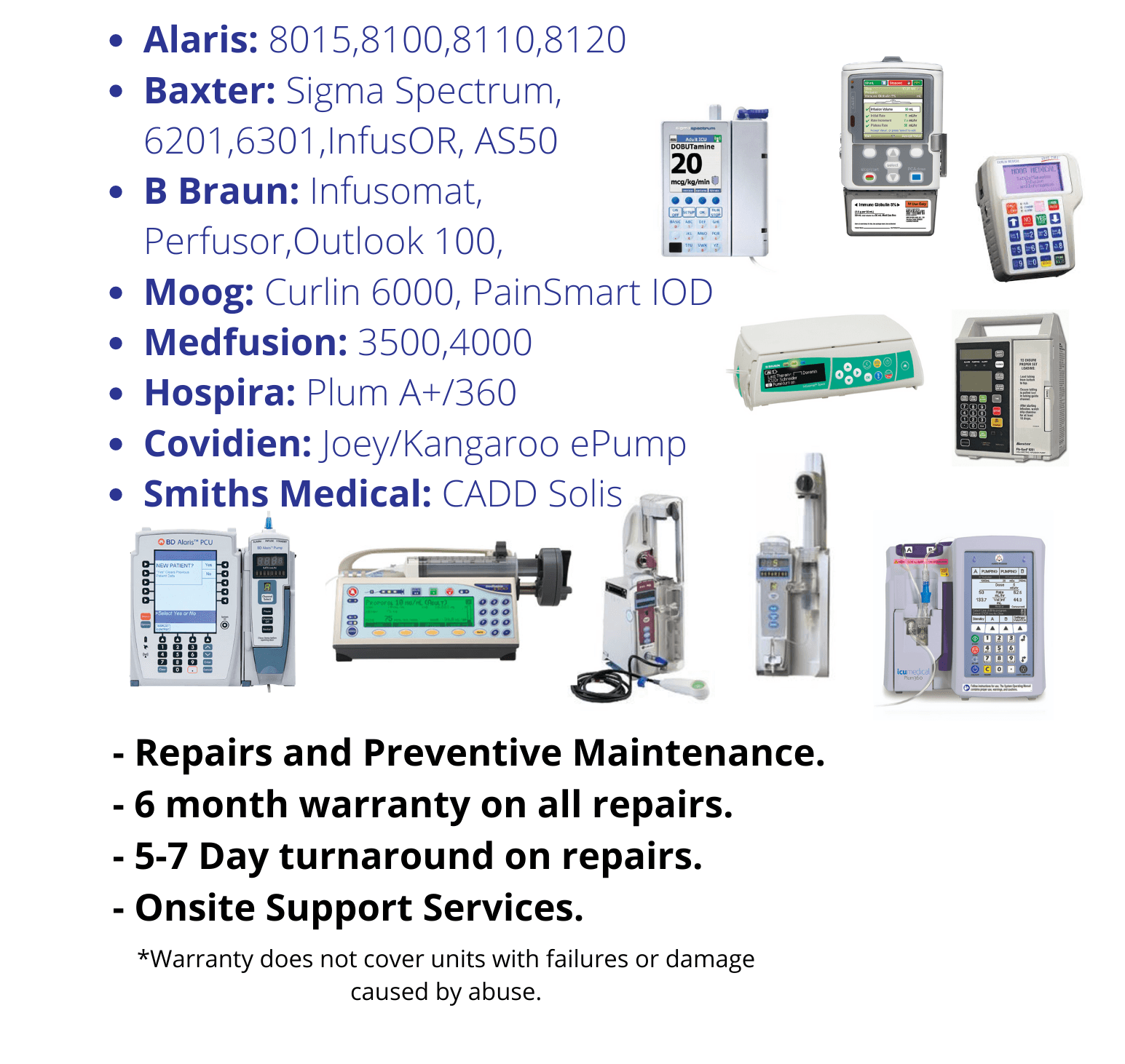 iServe Biomedical - Houston, TX - Infusion Pumps