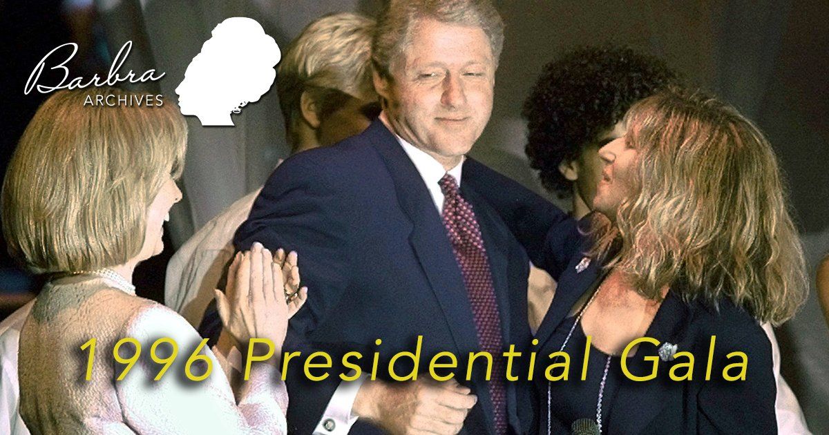 Streisand 1996 Presidential Gala Clinton-Gore
