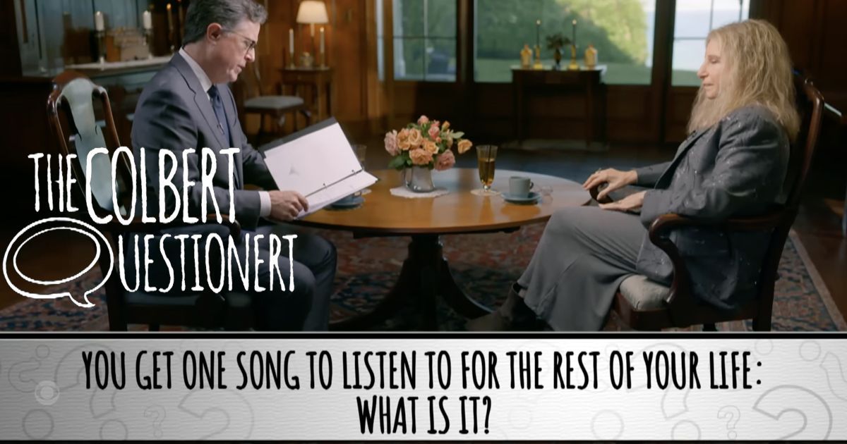 Streisand Answers Colbert Questionert 2024