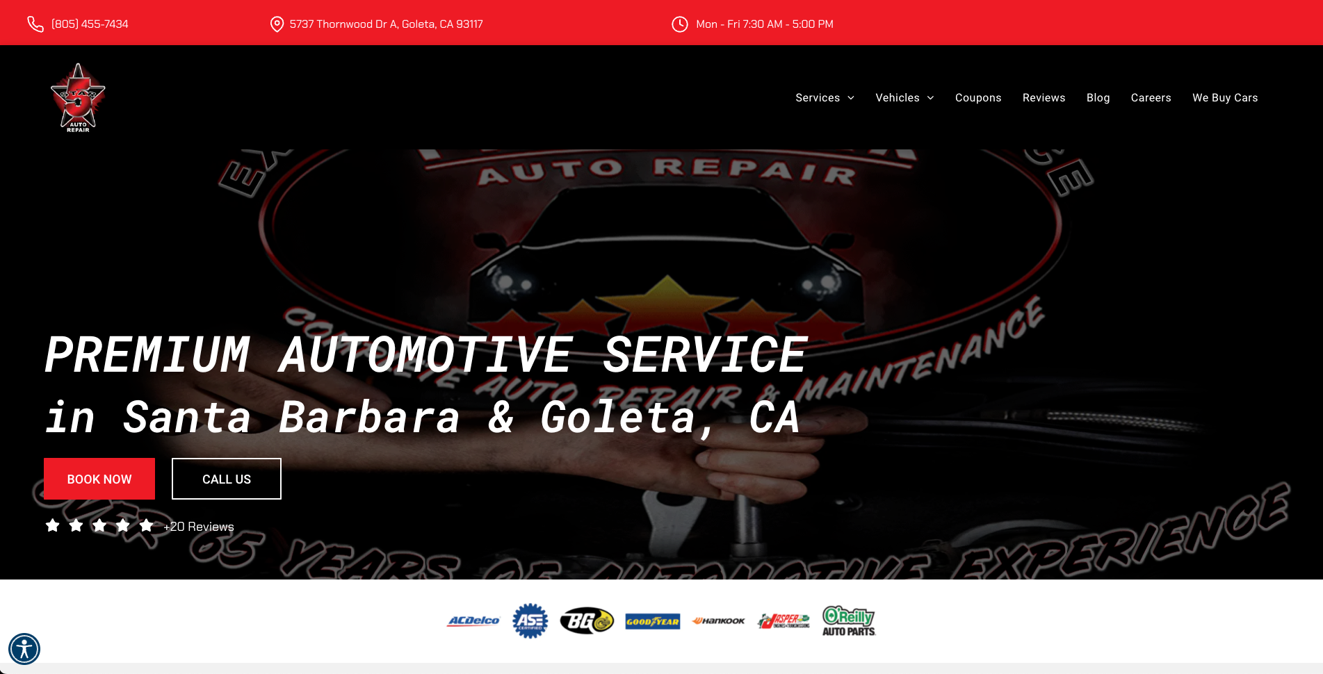 Expert Auto Repair in Santa Barbara & Goleta, CA | 5 Star Auto Repair