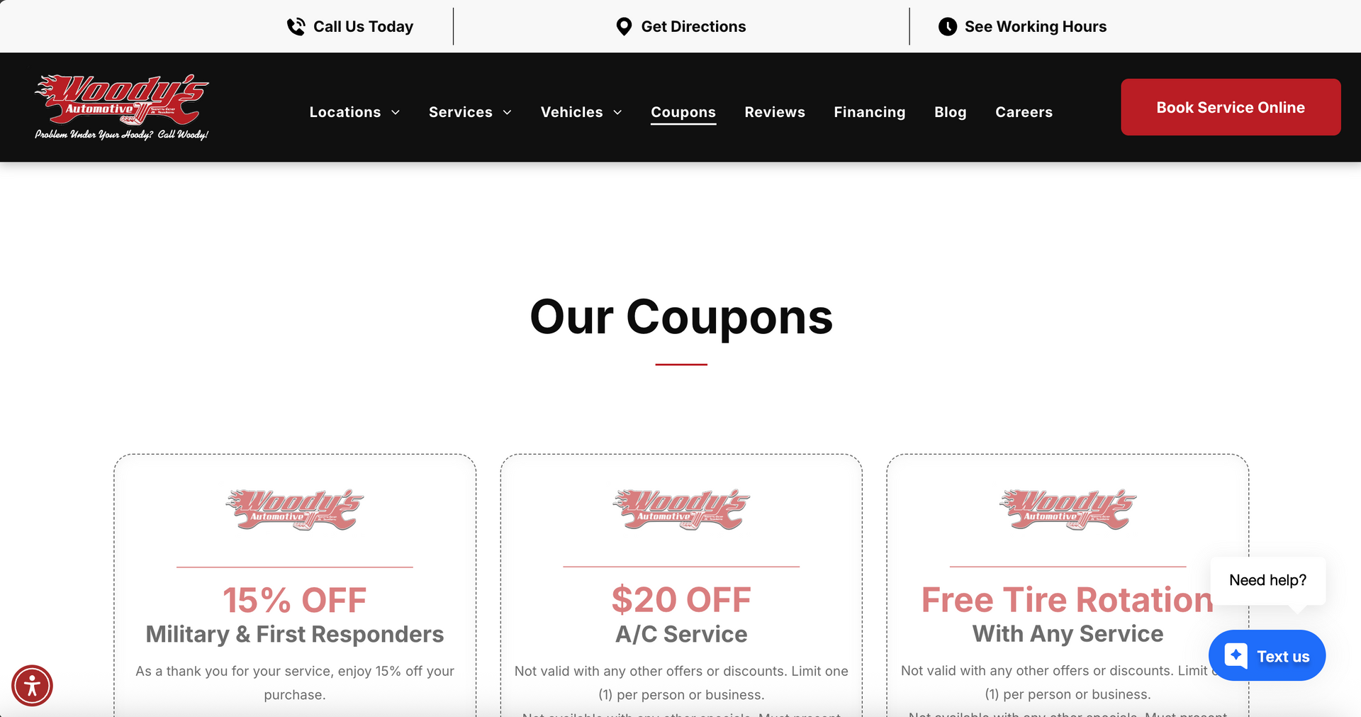 Auto Repair Coupons in Wichita, KS | Woody's Automotive
