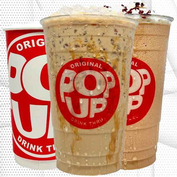 PopUp Drink Thru Menu- Energy, Soda, Coffee, Tea and More