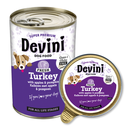 Devini Graanvrije natvoeding voor uw Hond & Kat