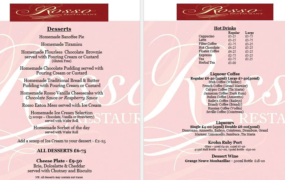 Rosso Restaurant Woodford Green