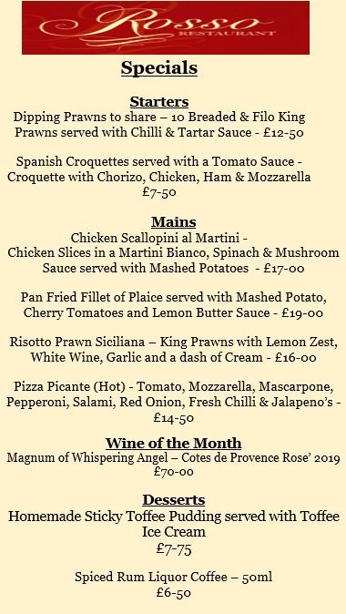 Rosso Restaurant Woodford Green